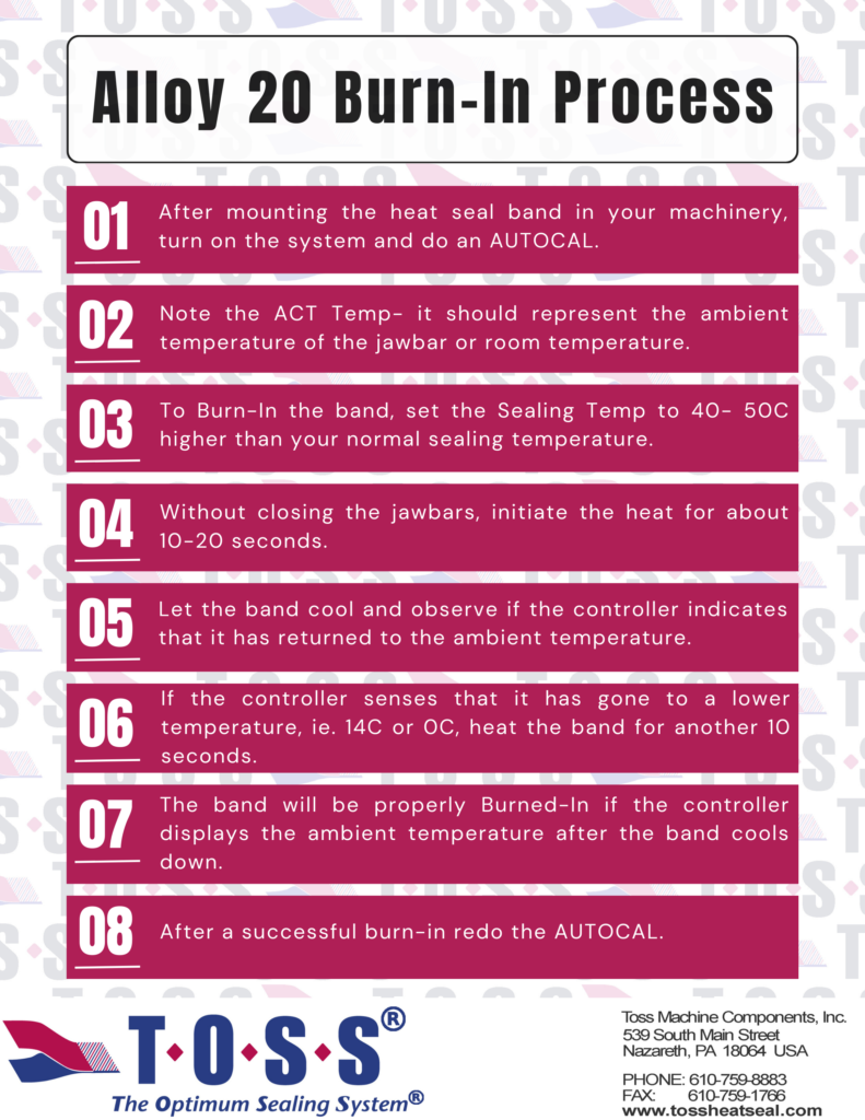 Toss Burn In Procedure - TOSS Heat Seal